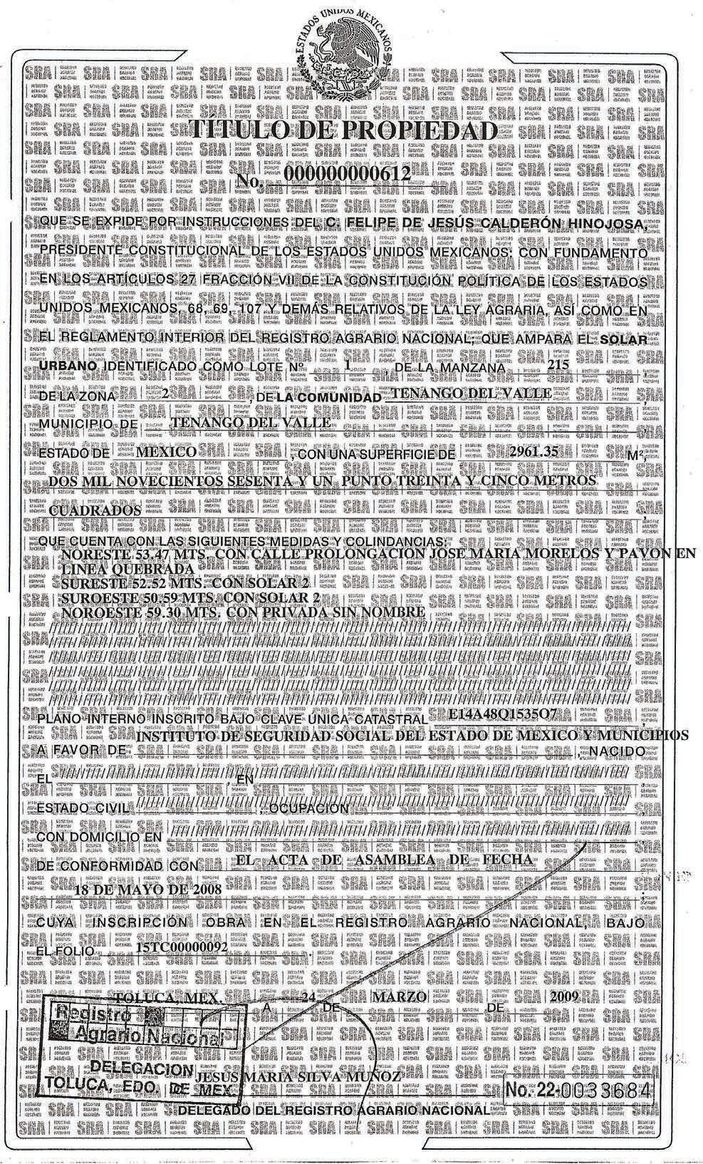 Títulos de Propiedad